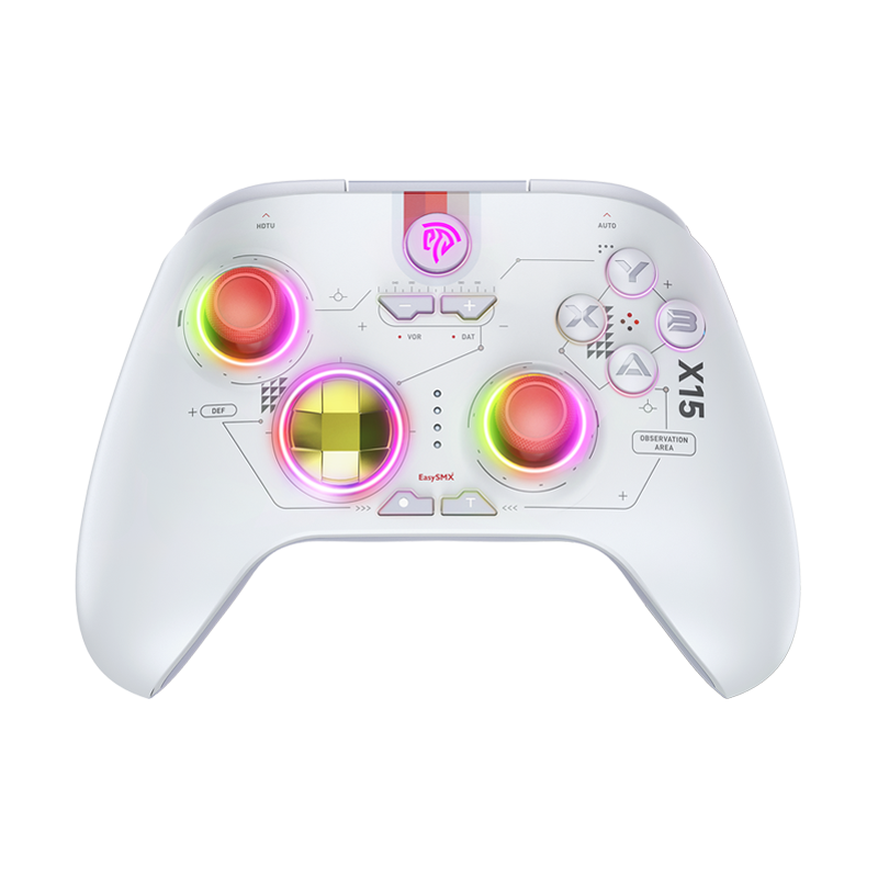 EasySMX X15 Wireless RGB Controller With RGB Light and Hall Joysticks ...