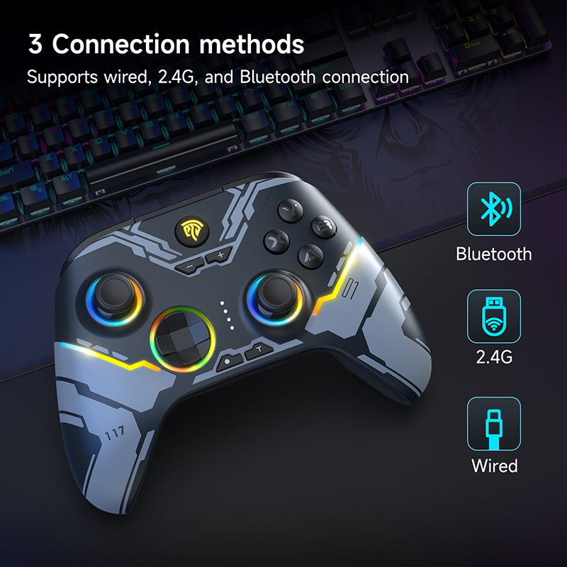 EasySMX X15 Wireless RGB Controller With RGB Light and Hall Joysticks – EasySMX